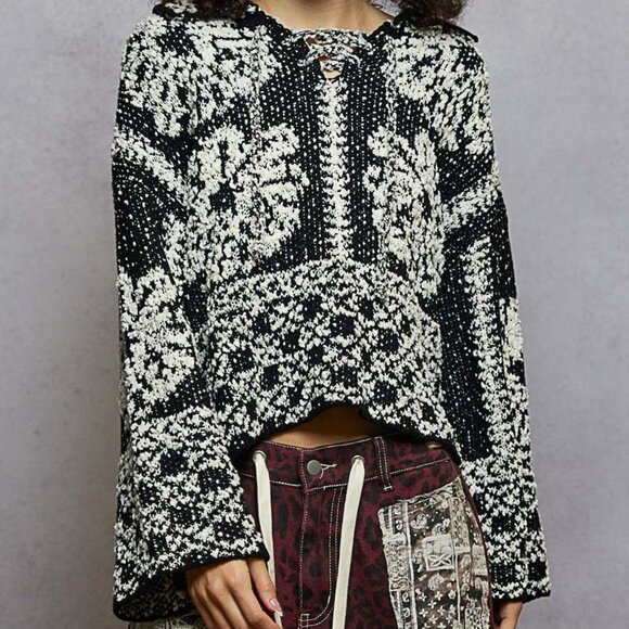 POL | Sweaters | Pbls Pol Long Sleeve Roomy Collared Sweater In Berber ...